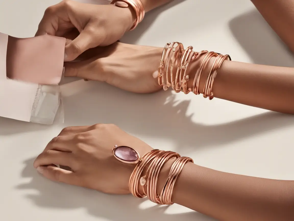 Rose Gold Bangles: Curated Collection for Women